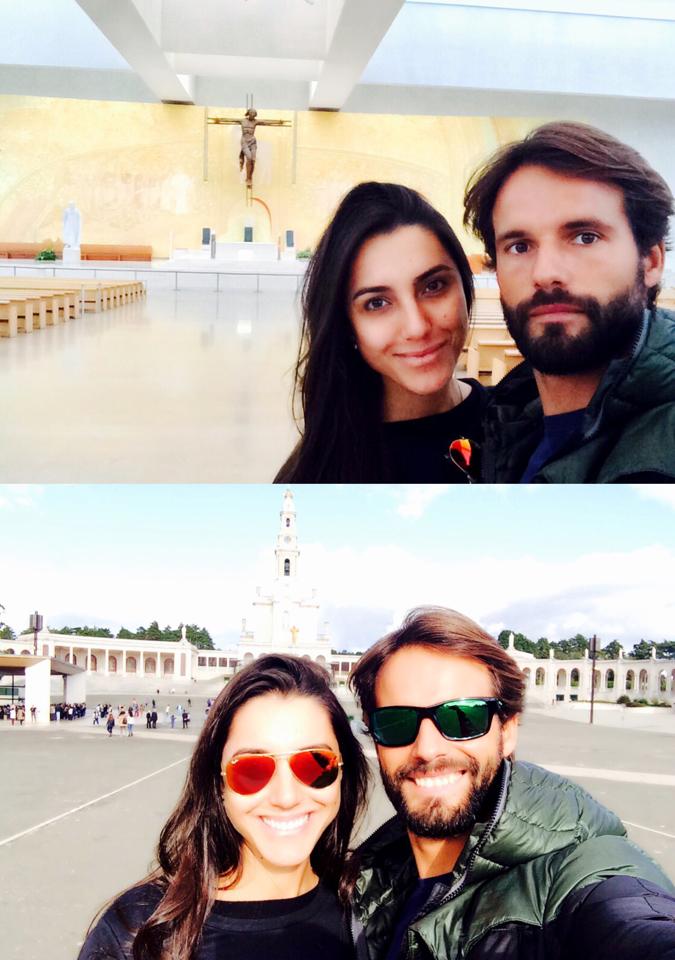 Kelly Baron e Pedro Guedes visitam Fátima - MoveNotícias