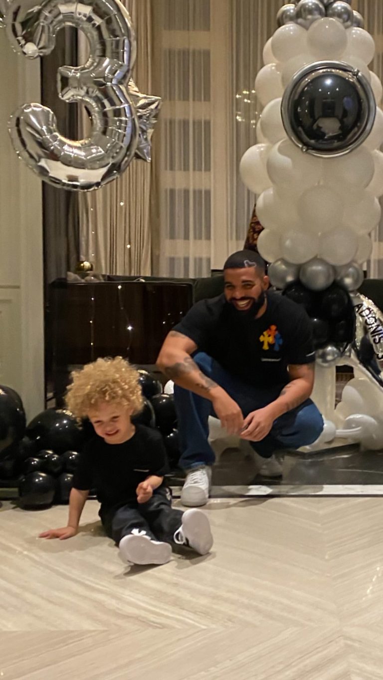 Drake celebra o 3º aniversário do filho - MoveNotícias
