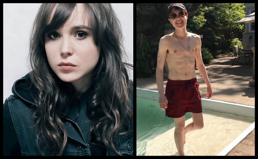 Elliot Page surge em tronco nu após transição de sexo - MoveNotícias