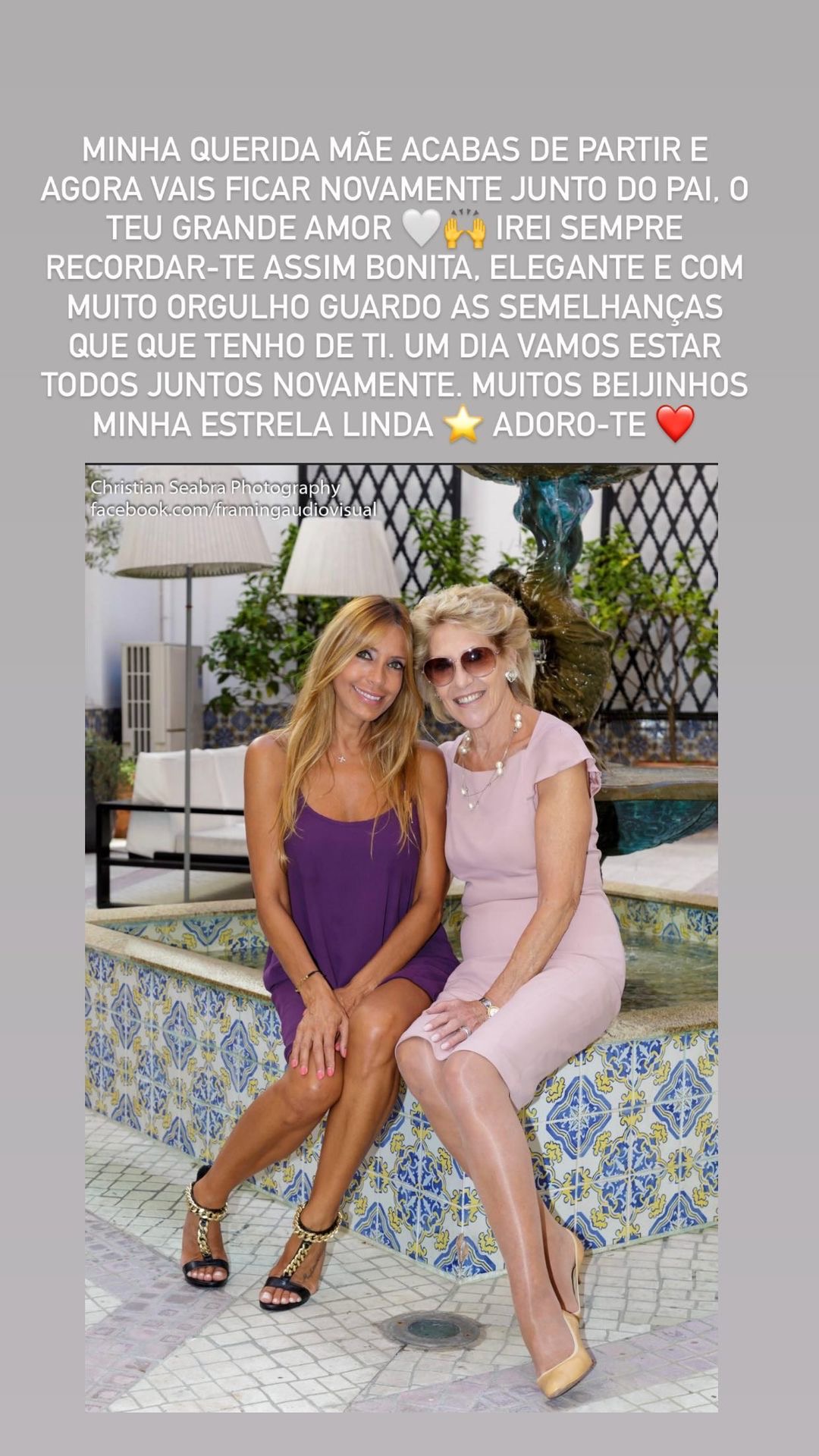 Cláudia Jacques chora a morte da mãe - MoveNotícias